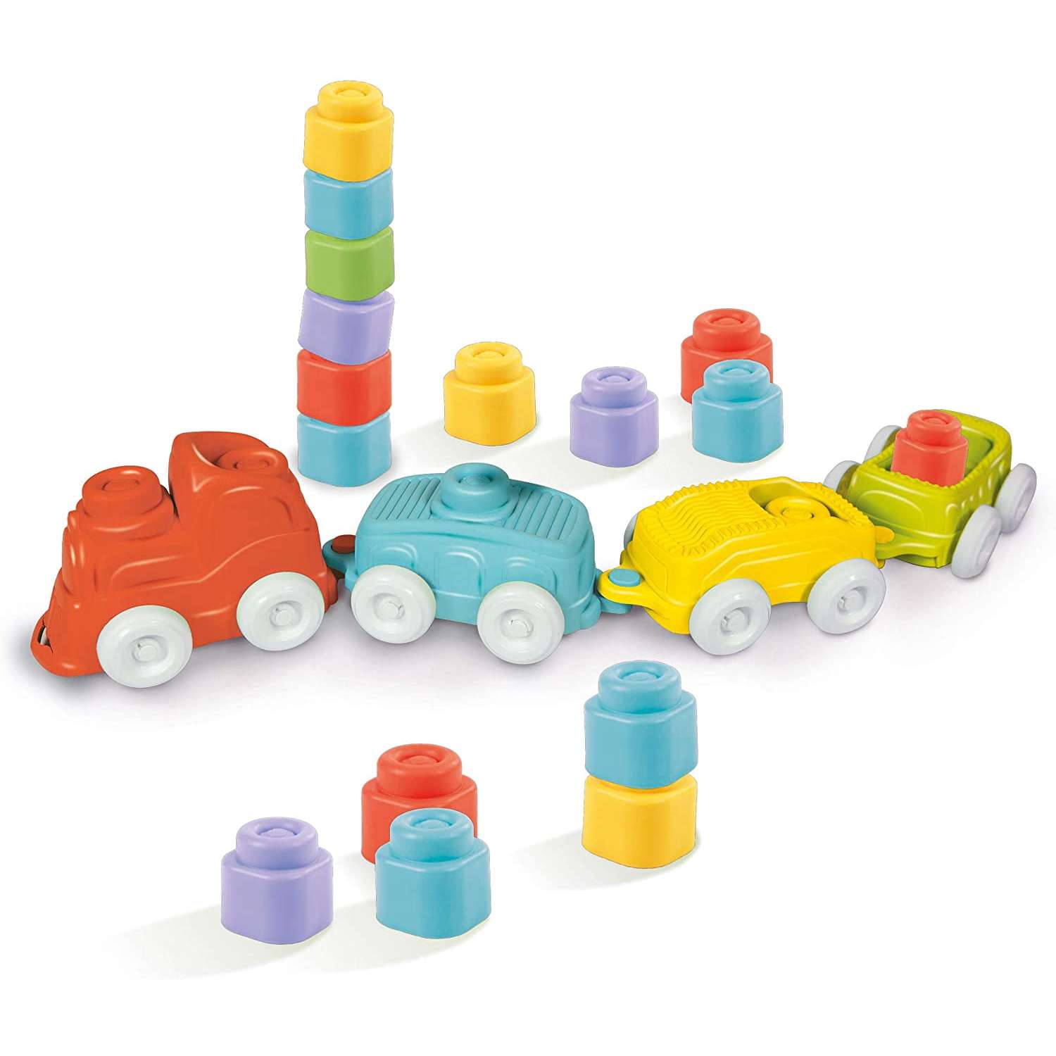 17424 Clementoni - Soft Clemmy Sensory Train. - Mago Biribago Giocattoli